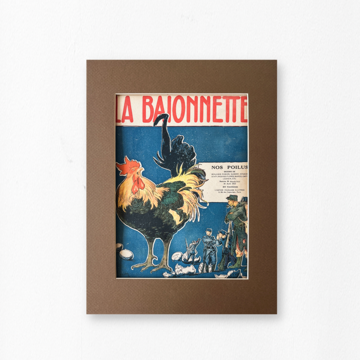 Vintage La Baionnette Magazine Cover No. 8 – wldwst